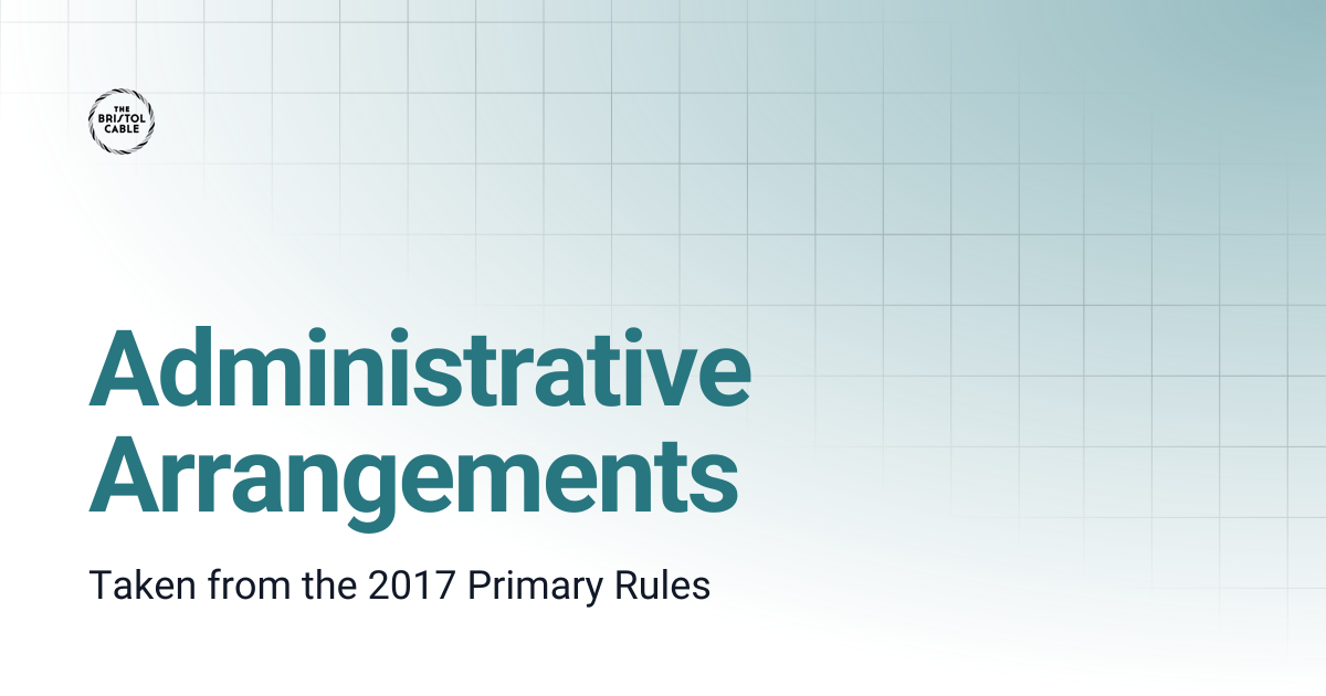 Administrative Arrangements | Handbook