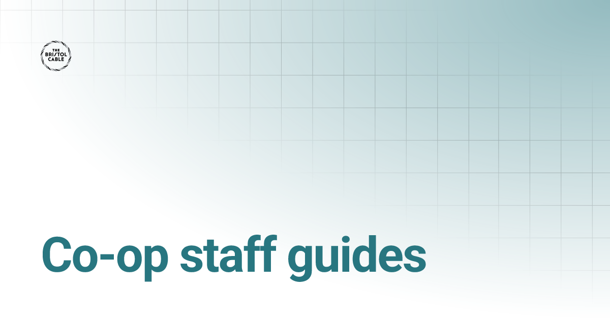 Co-op staff guides | Handbook
