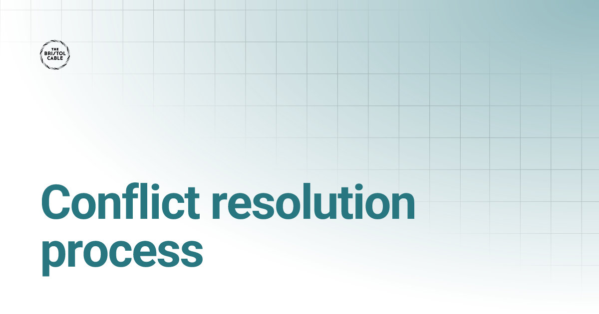 Conflict resolution process | Handbook