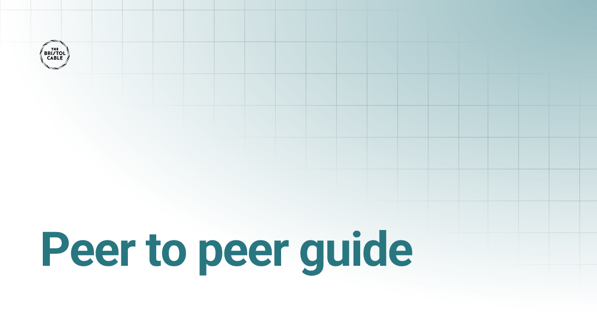 Peer to peer guide | Handbook