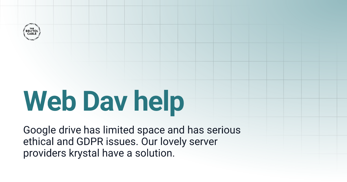 Web Dav help | Handbook